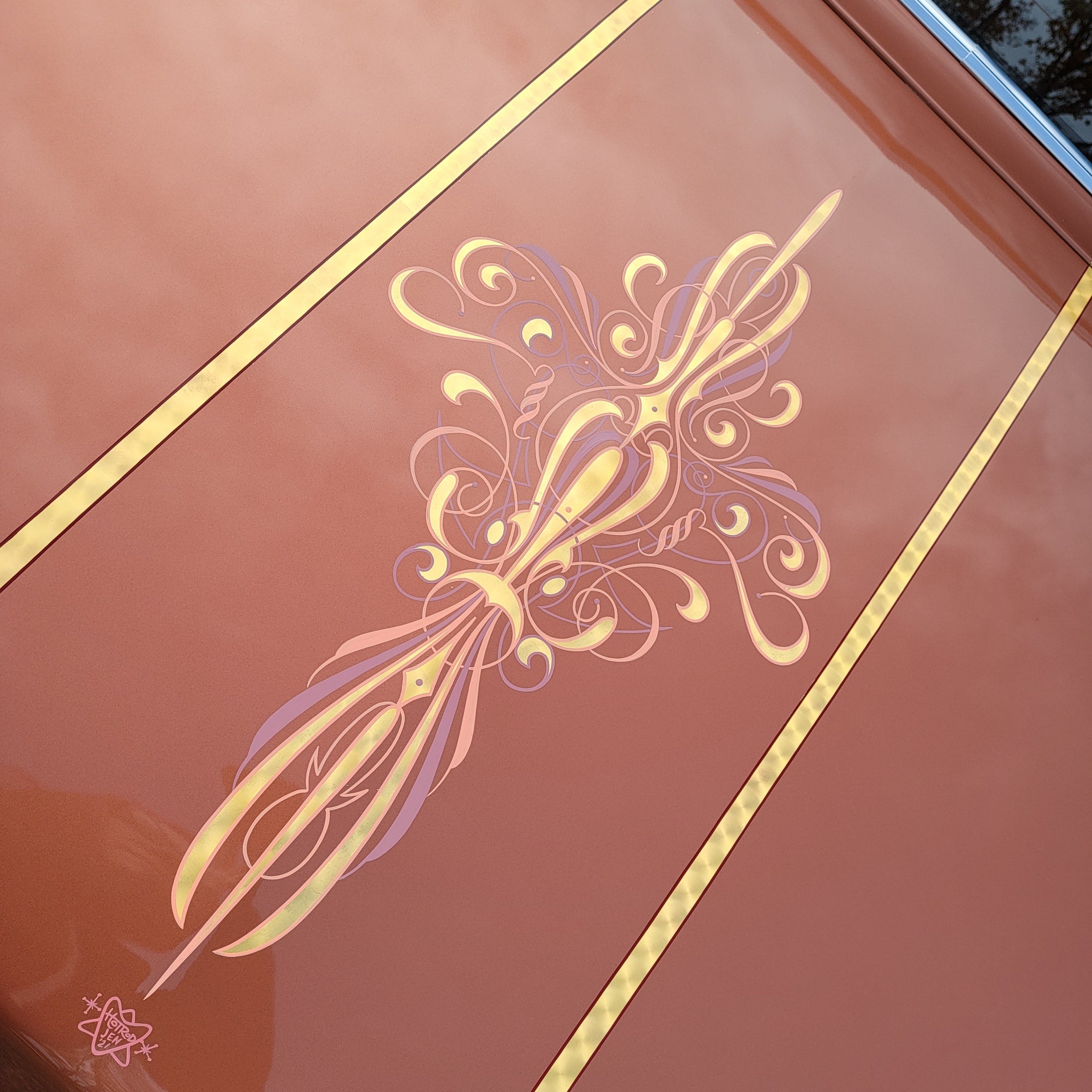 Pinstriping design and practice sheets downloadable FREE PDF – Hot Rod Jen